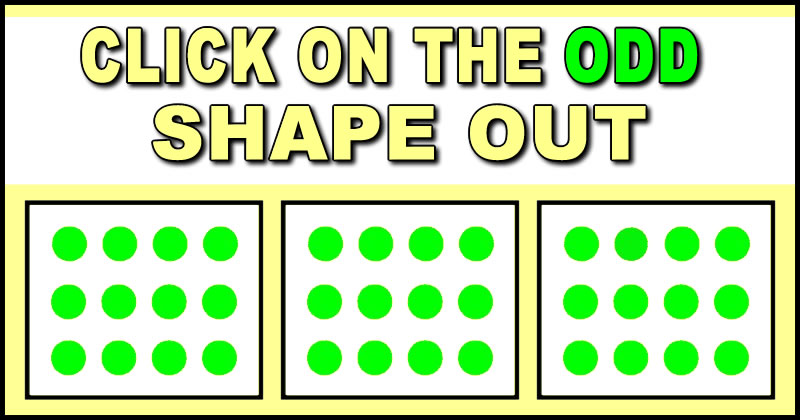Only Potential Geniuses Can See The Odd Shape In This Vision Test!